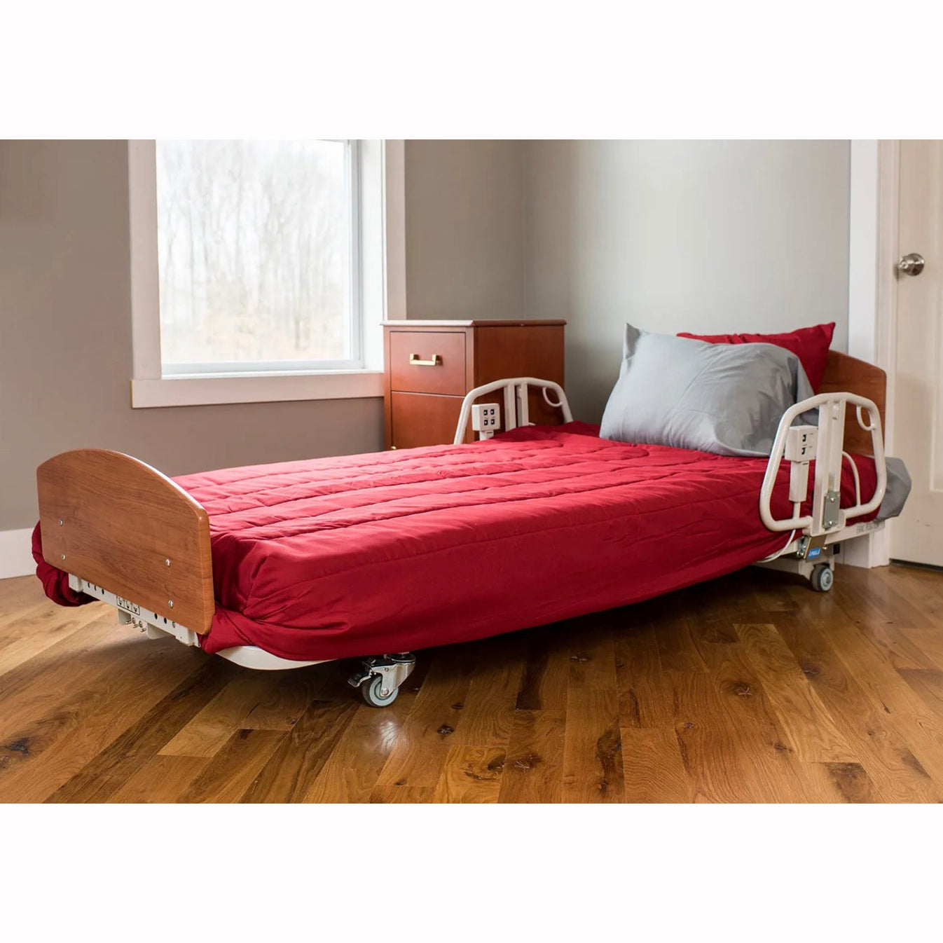 Professional Wall-Hugging, Motorized High Low Hospital Bed – Wound Care ...